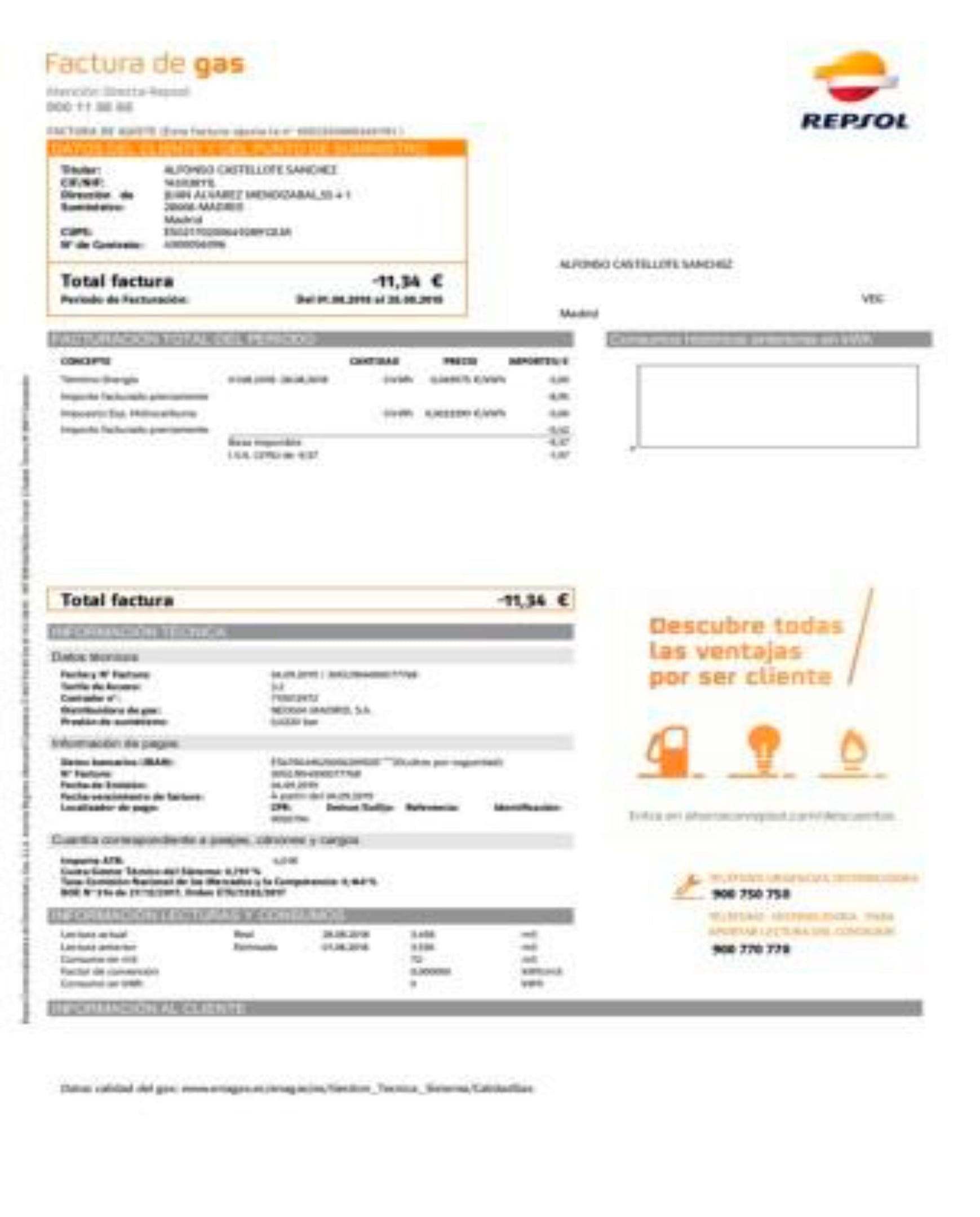 Factura de Gas: Entiéndela ya sin dudas |ahorrarenenergia.es